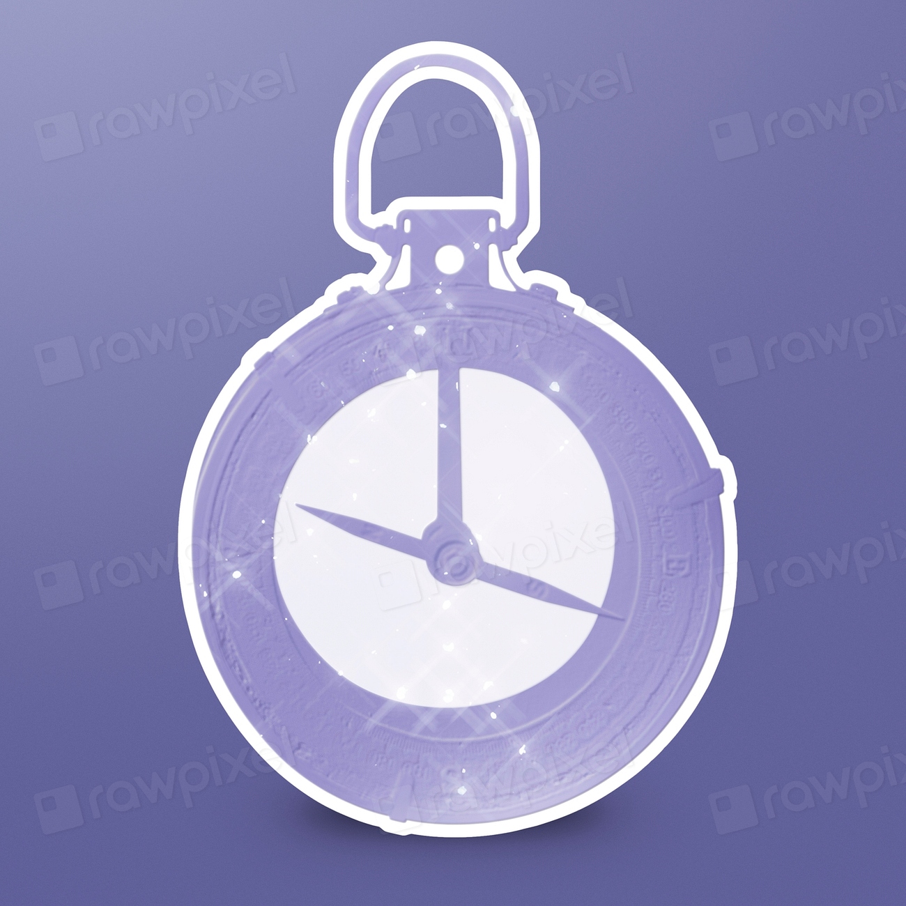 Pastel purple compass mockup on a purple | Premium PSD - rawpixel