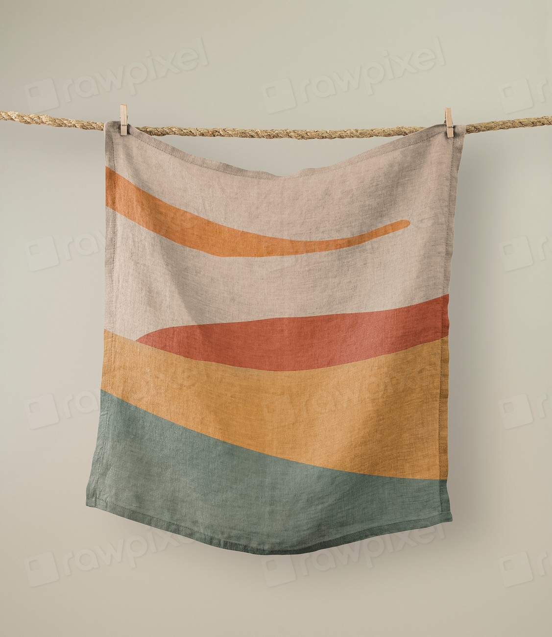 Printed handkerchief mockup, summer pattern | Premium PSD Mockup - rawpixel