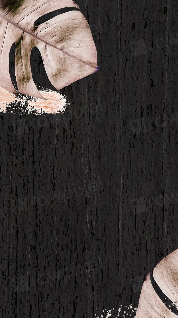 Metallic monstera leaf pattern mobile | Premium Vector - rawpixel