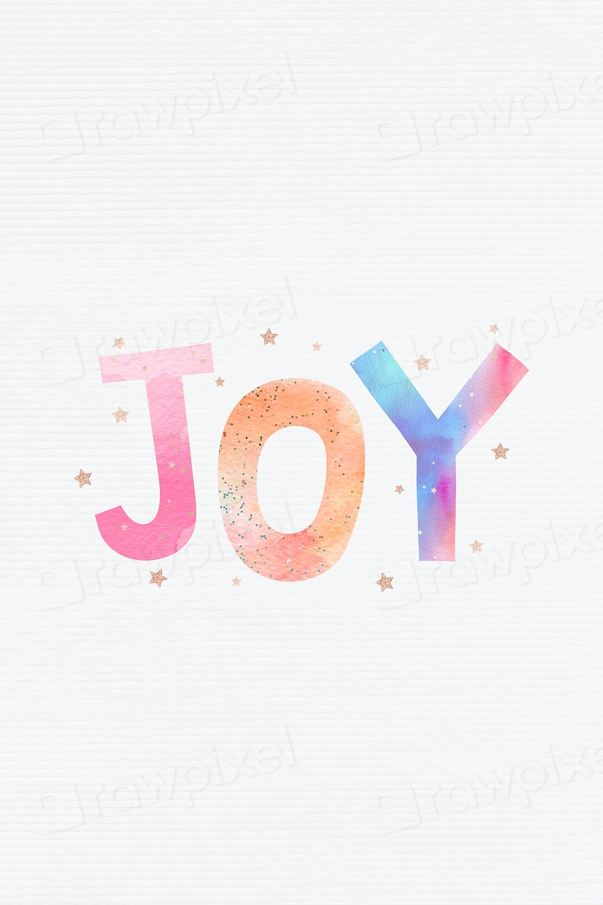 Colorful joy word design typography | Free Photo - rawpixel
