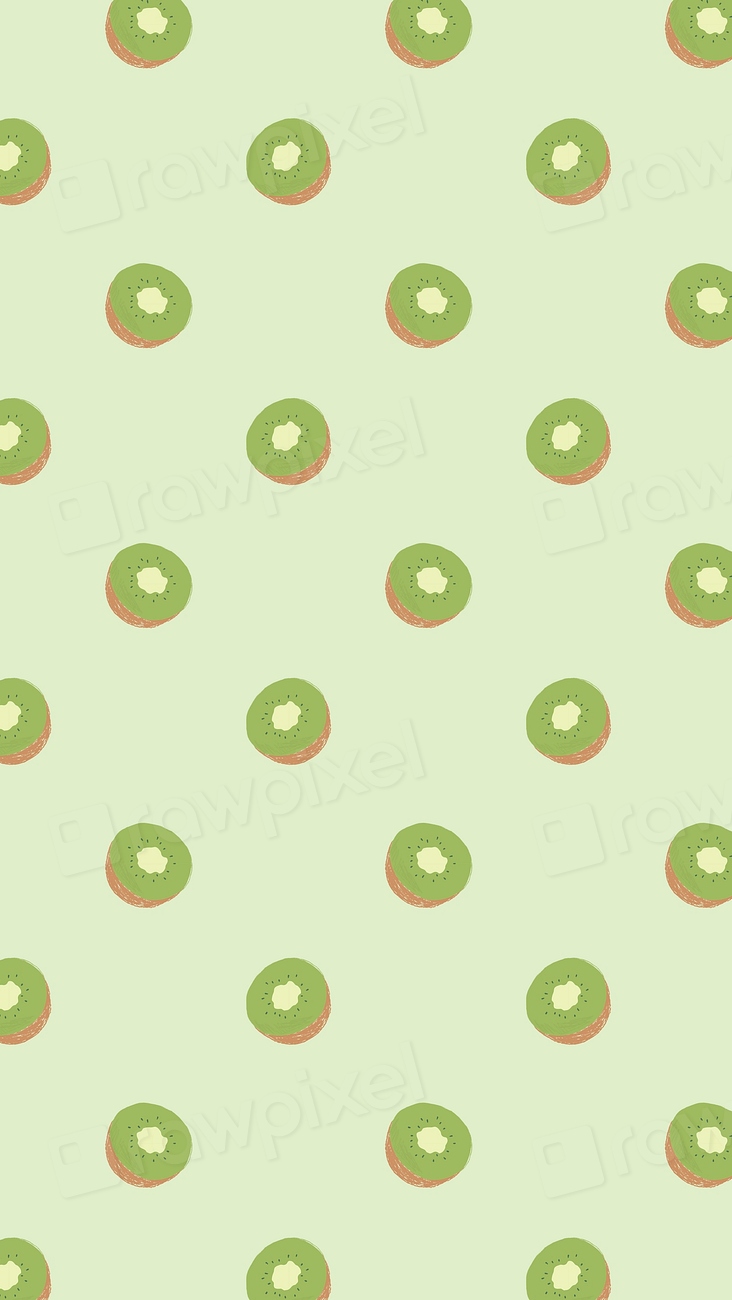 Psd hand drawn kiwi pattern | Premium PSD - rawpixel