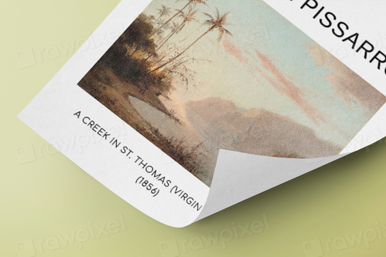 Paper poster mockup, stationery design | Free PSD Mockup - rawpixel