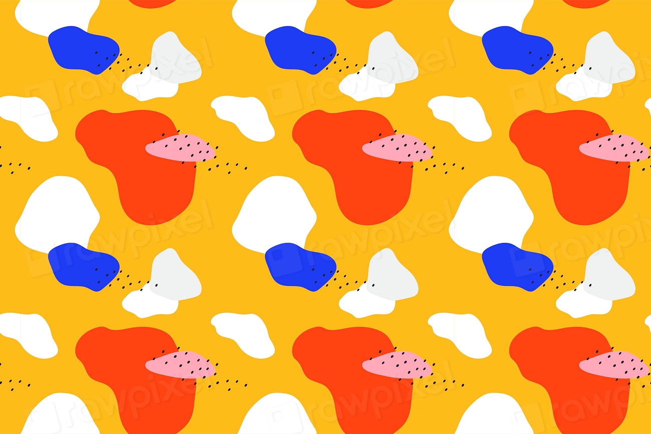 Cute abstract pattern background, colorful | Premium Vector - rawpixel