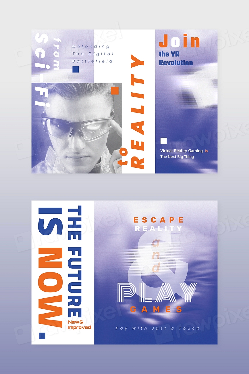 Gaming tech brochure template vector | Premium Vector - rawpixel