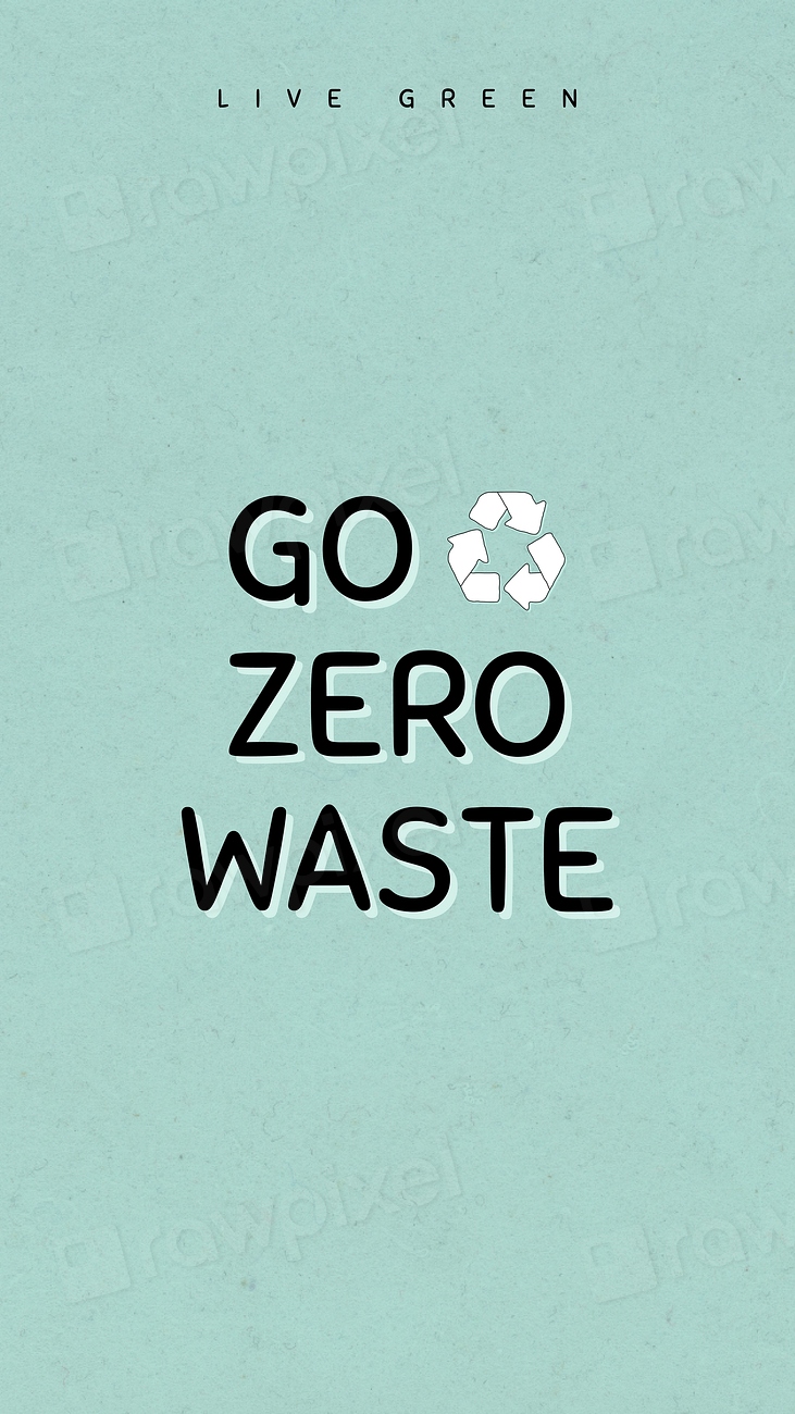 Go zero waste quote vector | Premium Vector Template - rawpixel