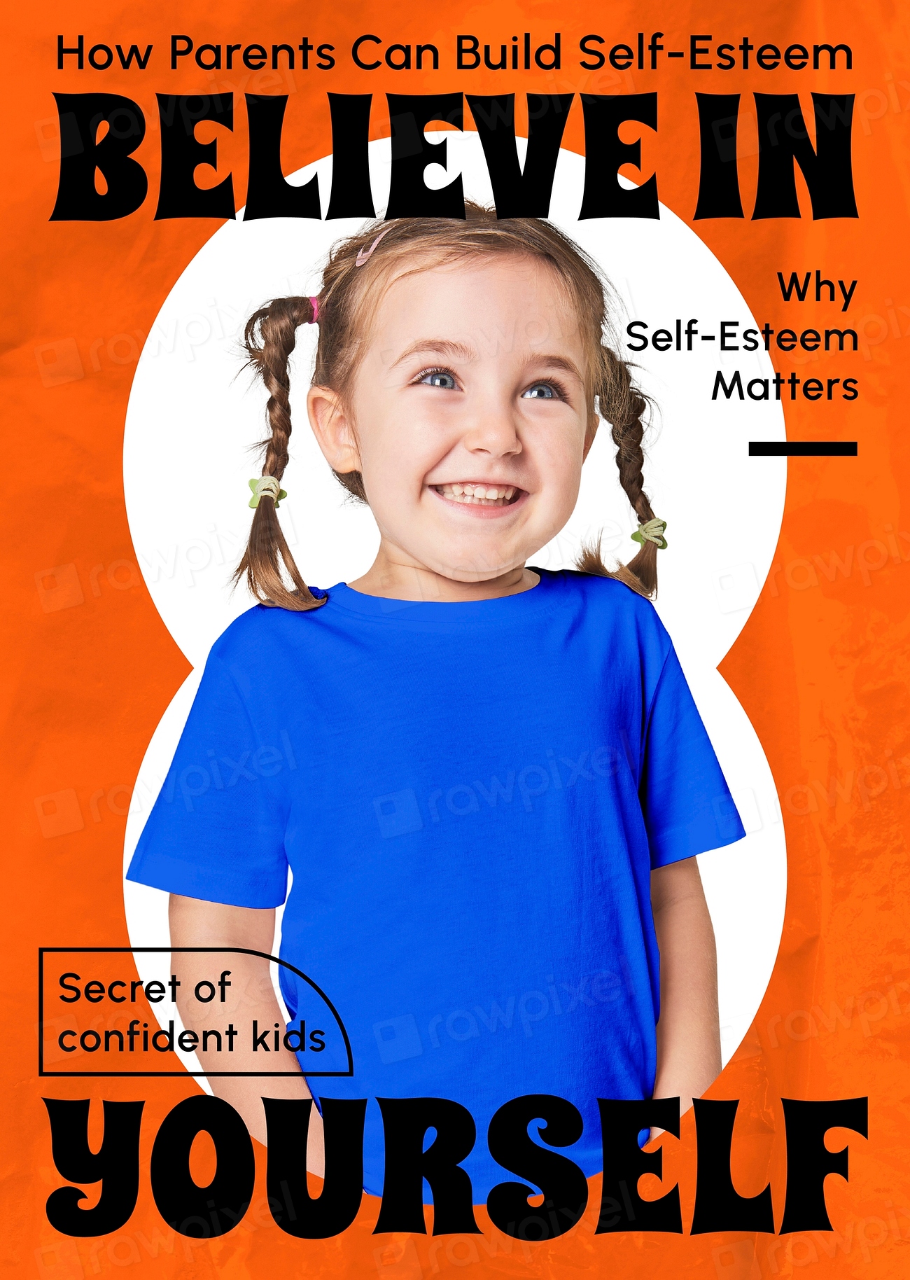 Childcare poster template, funky design | Premium PSD Template - rawpixel