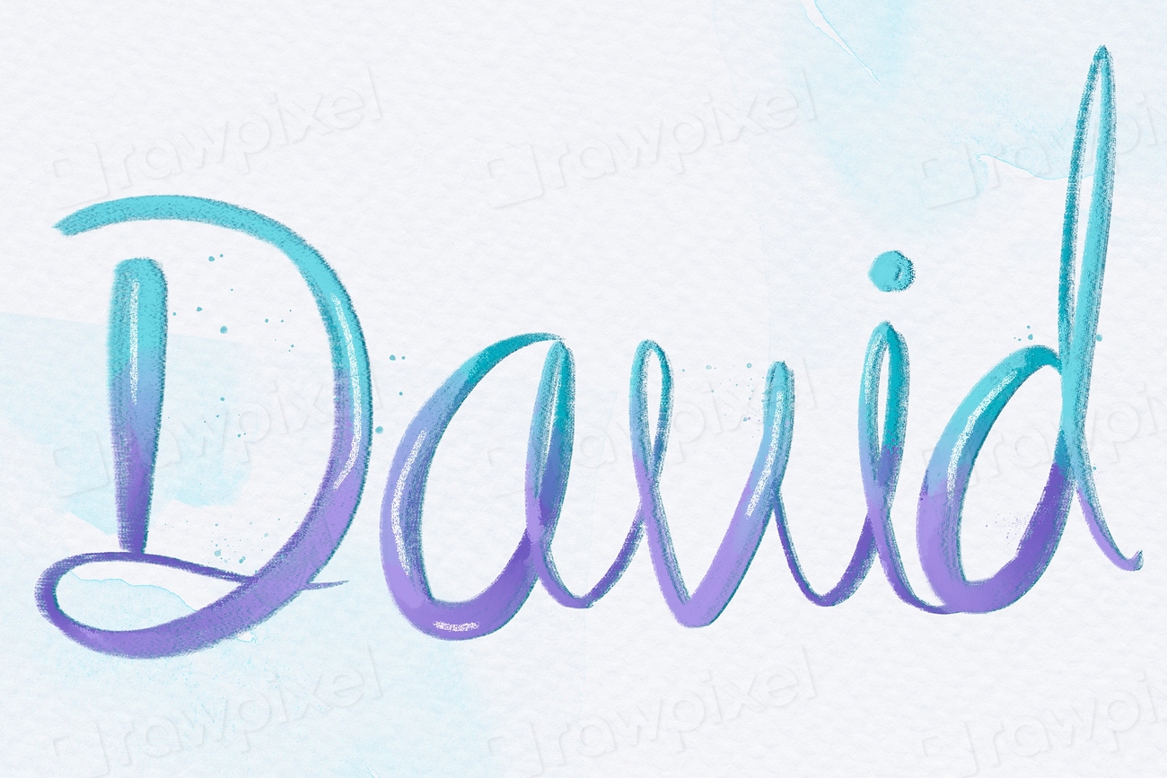 David name hand lettering psd | Premium PSD - rawpixel