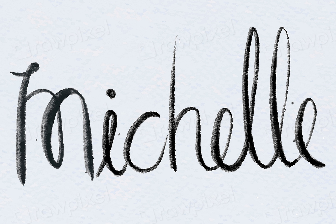 Hand drawn Michelle vector font | Premium Vector - rawpixel