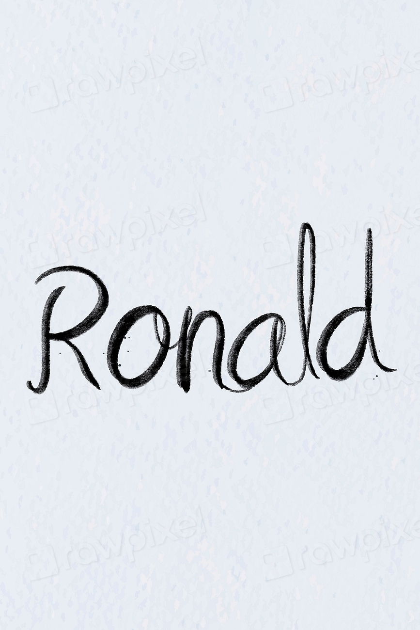 Vector hand drawn Ronald font | Free Vector - rawpixel