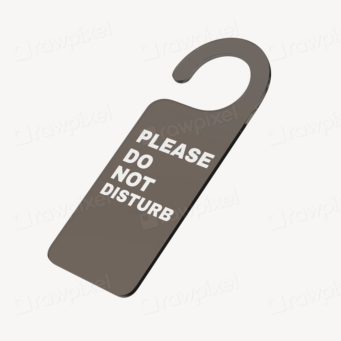 Door tag mockup, gray 3D | Premium PSD Mockup - rawpixel