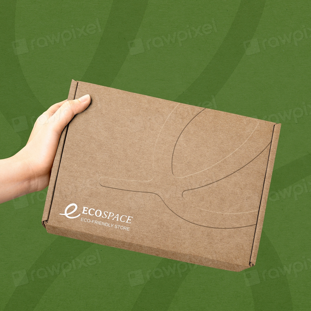 Parcel box mockup, editable delivery | Premium PSD Mockup - rawpixel