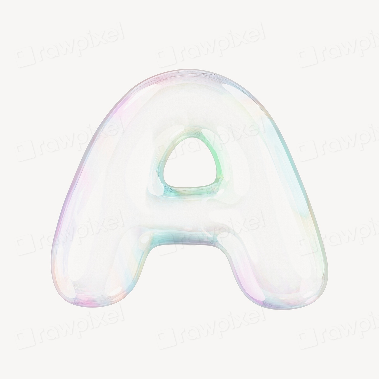 letter, 3D transparent holographic bubble | Premium Photo - rawpixel