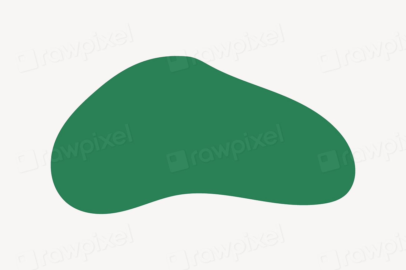 Green blob shape sticker vector | Premium Vector - rawpixel
