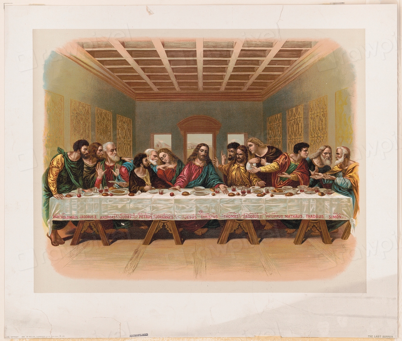 last supper, Muller, Luchsinger & | Free Photo Illustration - rawpixel