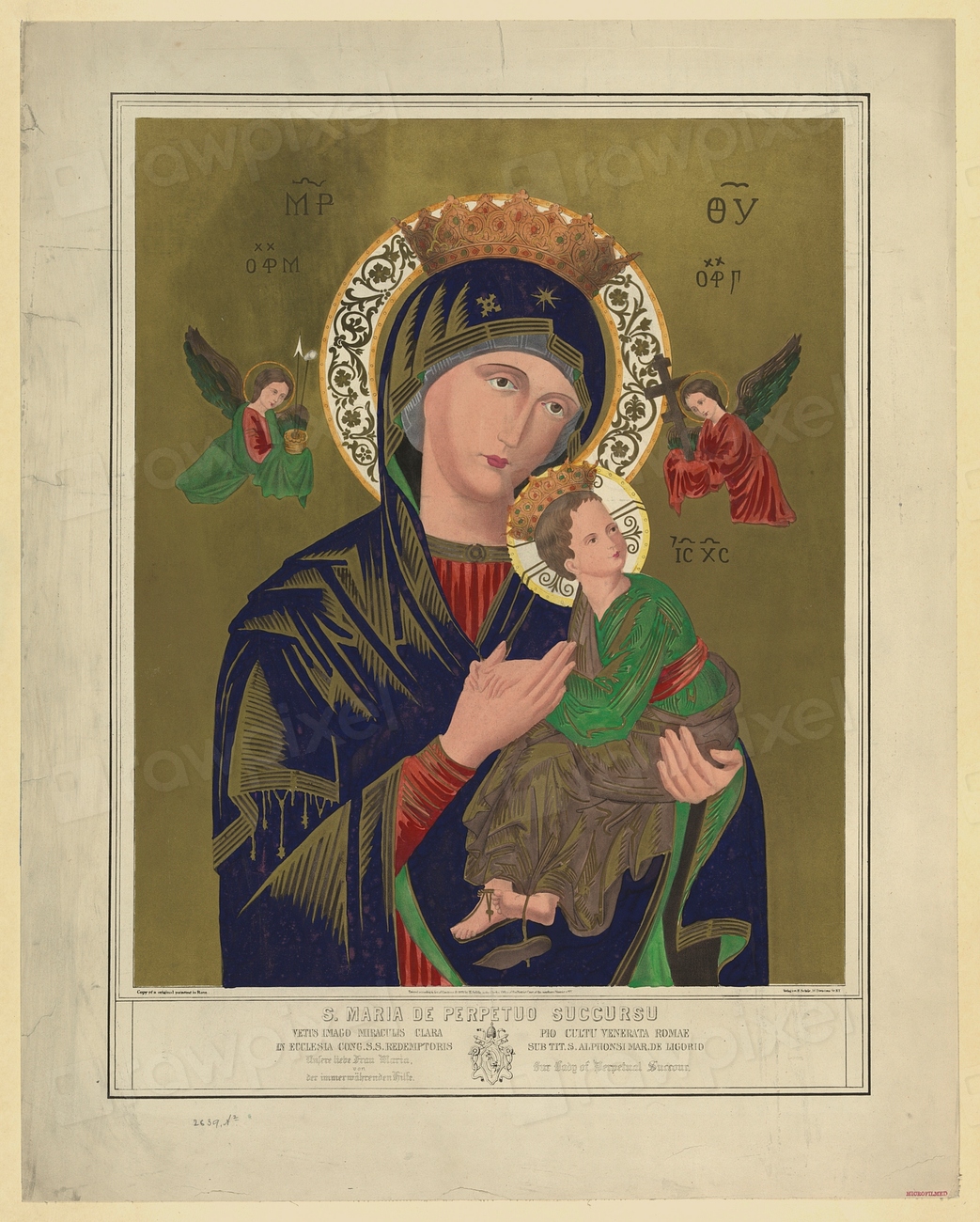 S. Maria de Perpetuo Succursu | Free Photo Illustration - rawpixel