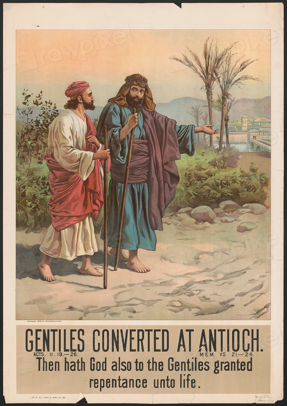 Gentiles converted at Antioch | Free Photo - rawpixel