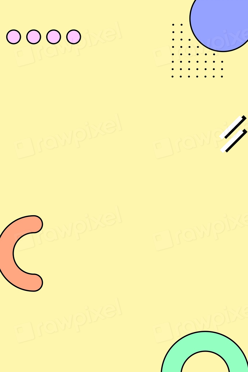 Blue funky background, memphis border | Premium Photo - rawpixel