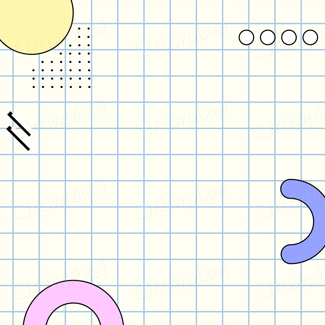 Funky grid border background, cute | Premium Photo - rawpixel