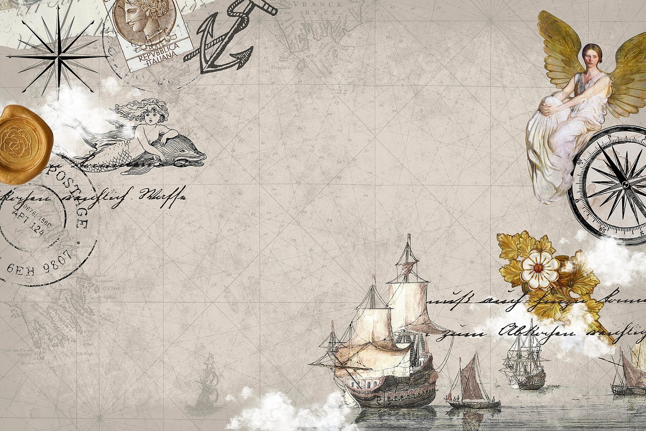 Vintage Ephemera background, travel design | Premium Photo - rawpixel