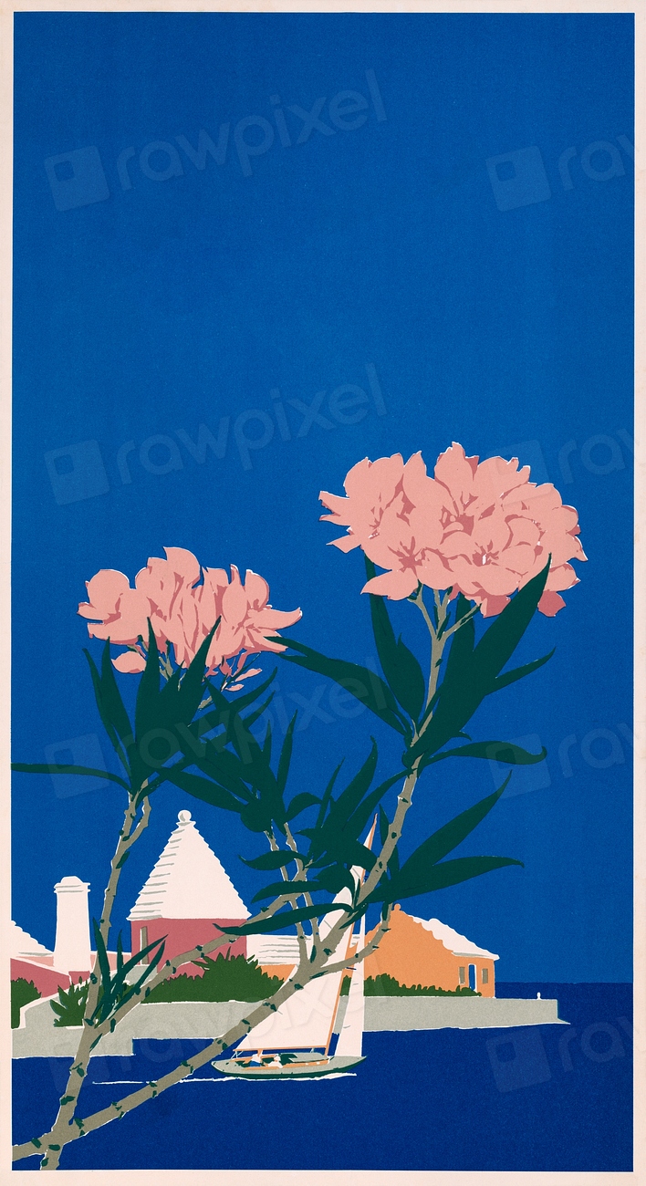 Bermuda oleander time. Remastered rawpixel | Premium Photo Illustration ...