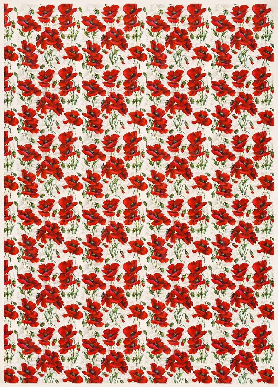 Red poppy design (1911). Original | Free Photo Illustration - rawpixel