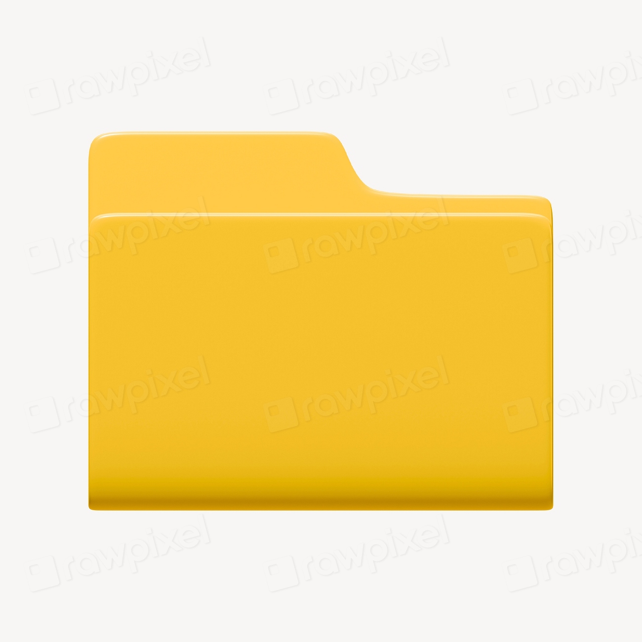 Yellow folder 3D icon, business | Free Photo - rawpixel
