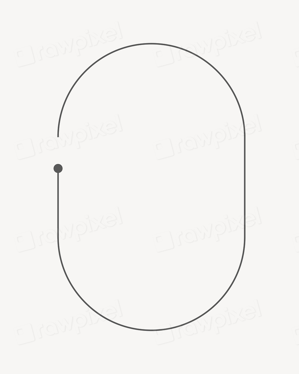 Minimal oval line art frame | Premium Vector - rawpixel