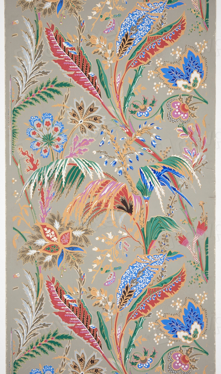 Sidewall Floral Foliate pattern | Free Photo Illustration - rawpixel