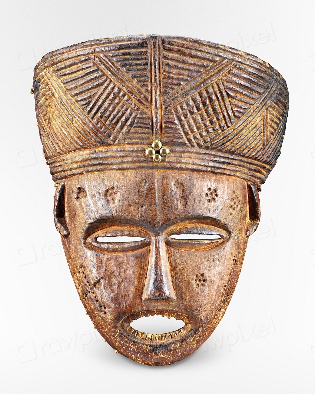 Wooden dance mask, Zaire, Tshokweized | Free Photo - rawpixel