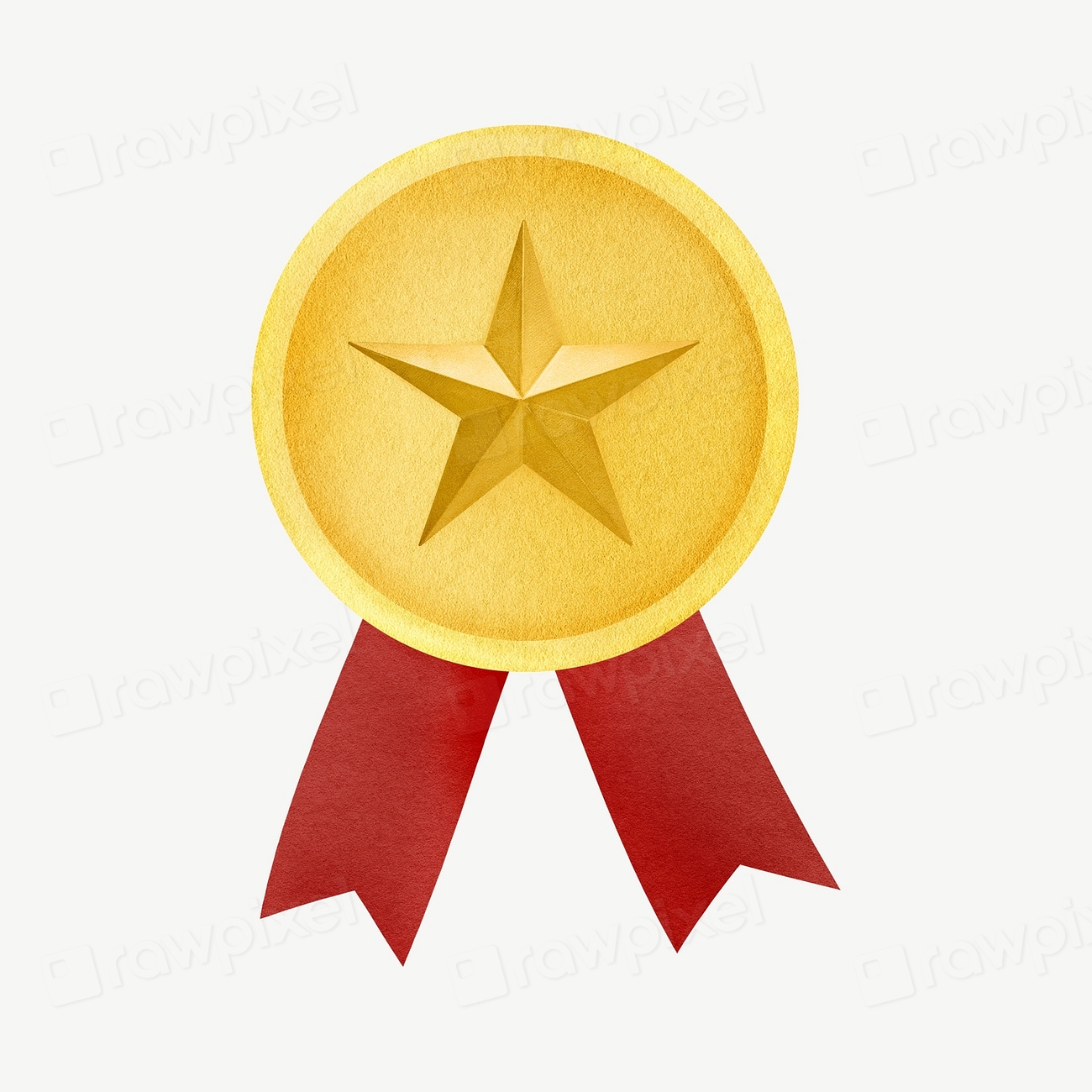 Gold medal collage element psd | Premium PSD - rawpixel