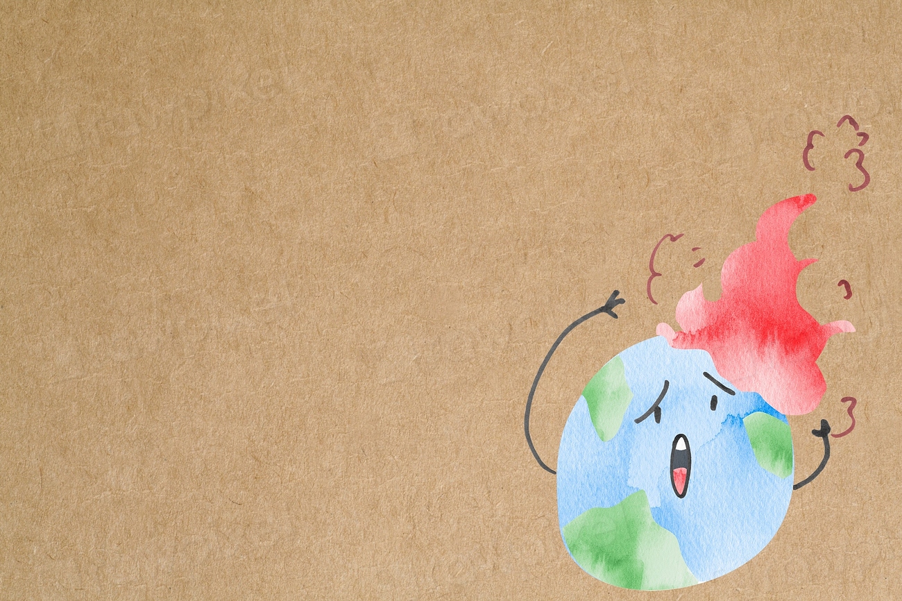 Climate change background, cute watercolor | Free Photo - rawpixel