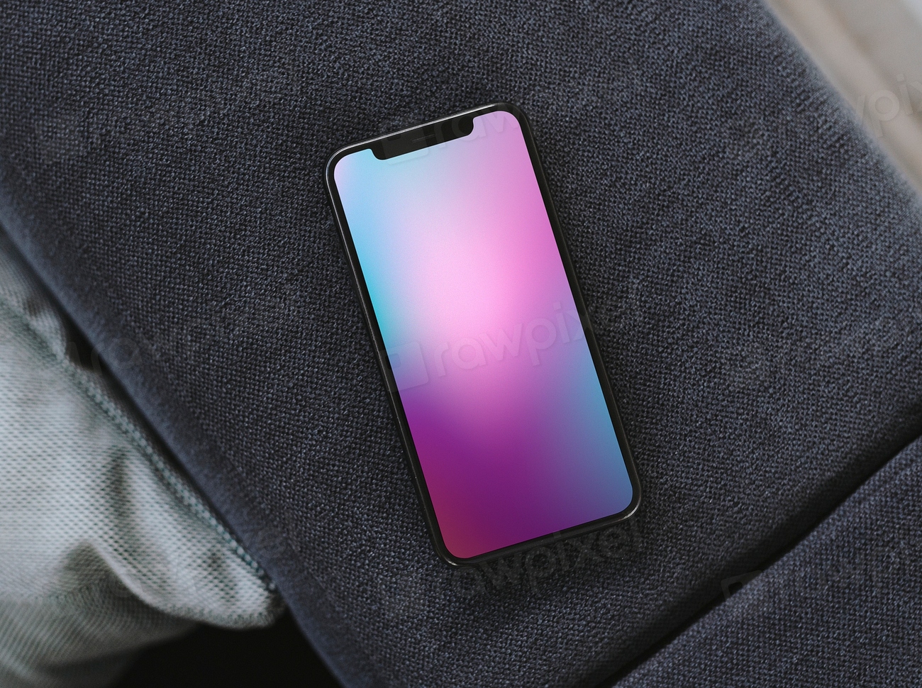 Mobile phone colorful background | Premium PSD Mockup - rawpixel