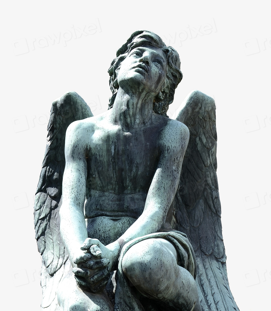 Angel statue isolated image | Free Photo - rawpixel