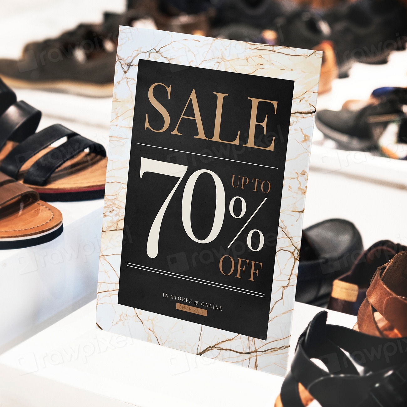 70% sale promotion poster ad | Premium PSD Mockup - rawpixel