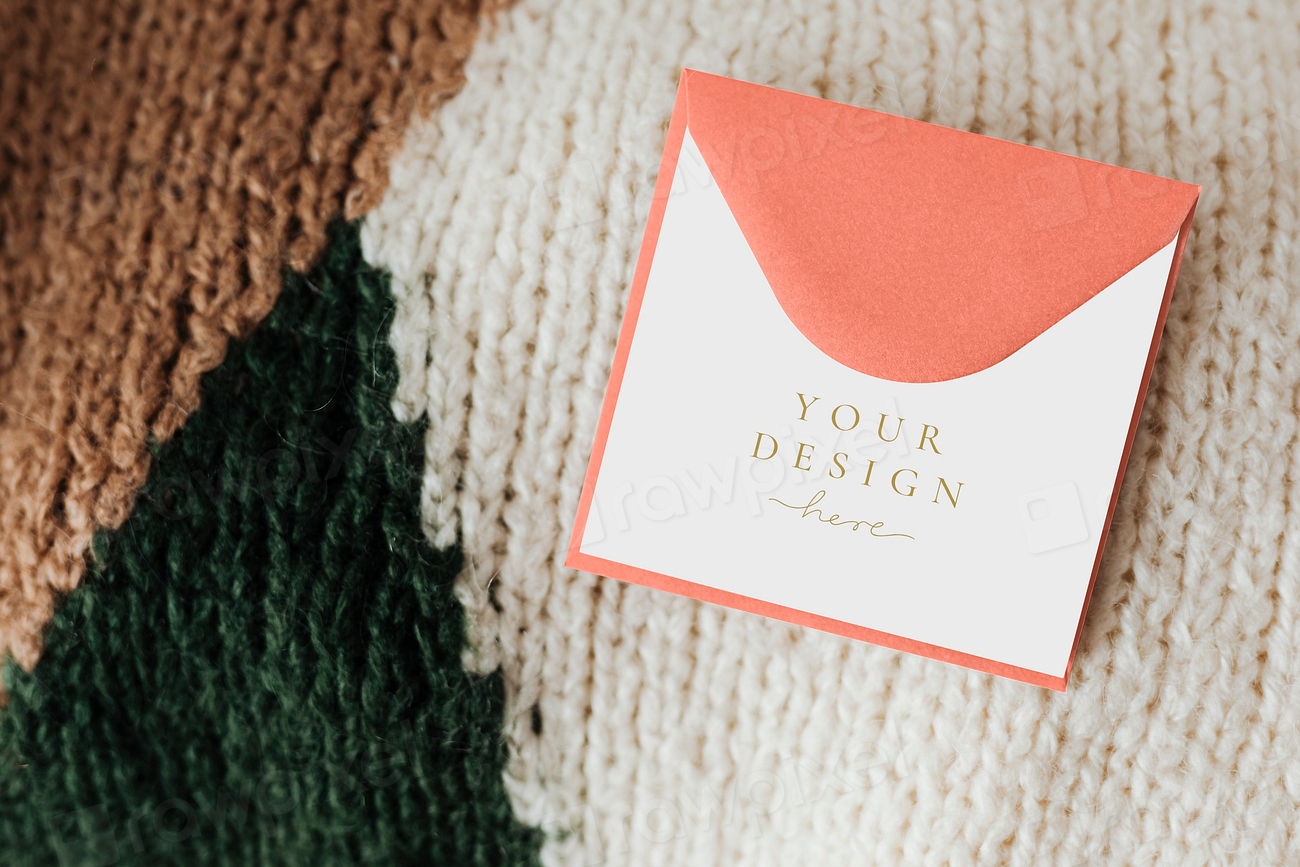 Pink card mockup sweater | Premium PSD Mockup - rawpixel