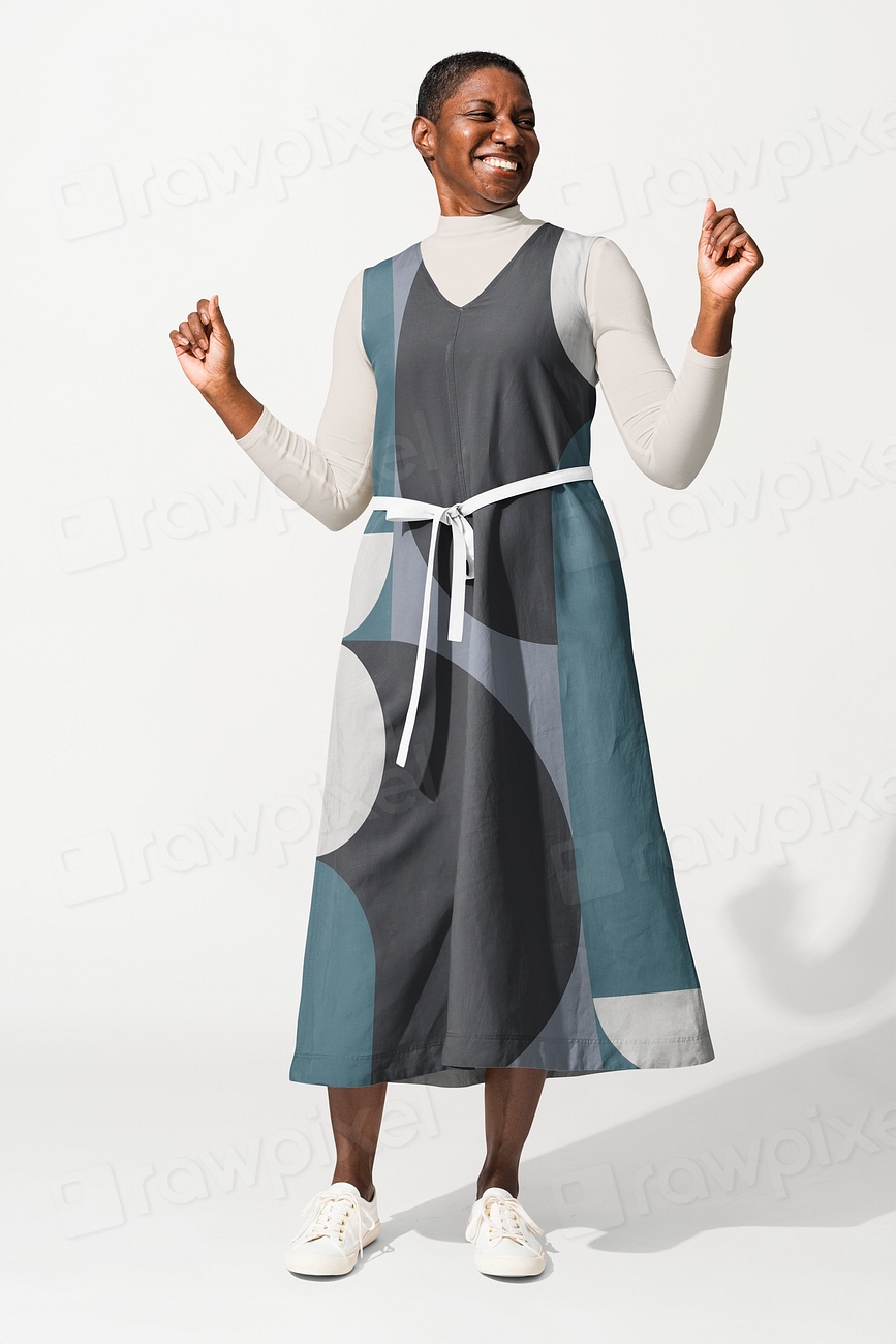 Patterned dress mockup psd African | Premium PSD Mockup - rawpixel