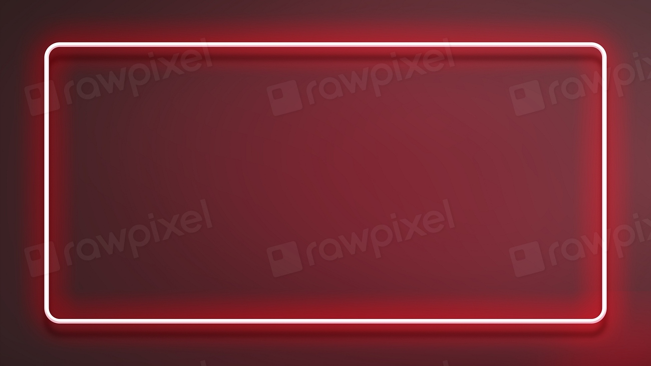 Neon red frame desktop wallpaper | Premium Photo - rawpixel