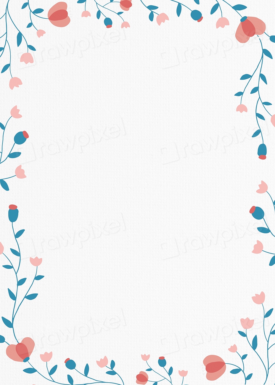 Aesthetic flower frame background | Premium Photo - rawpixel