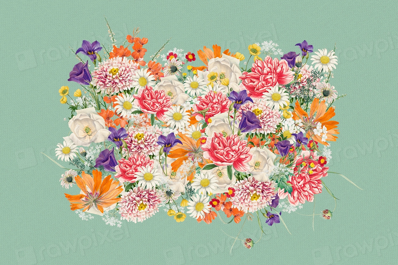 Wedding flower bouquet collage element | Premium Photo - rawpixel