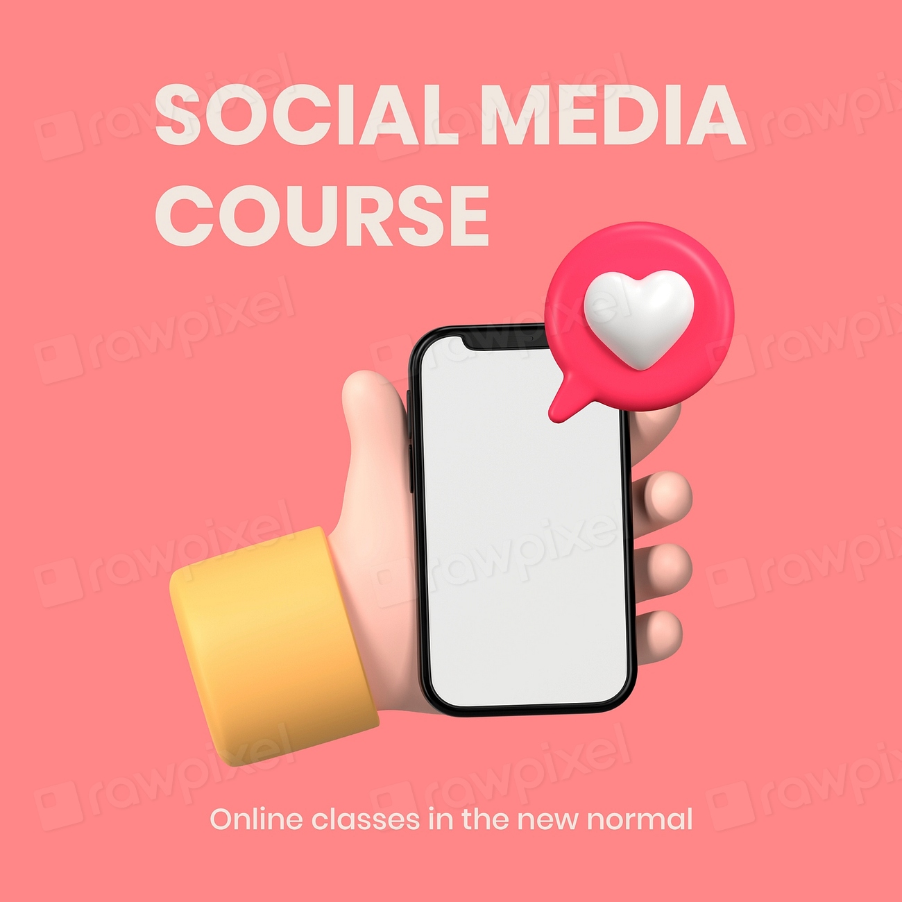 Editable social media post template, | Free PSD Template - rawpixel