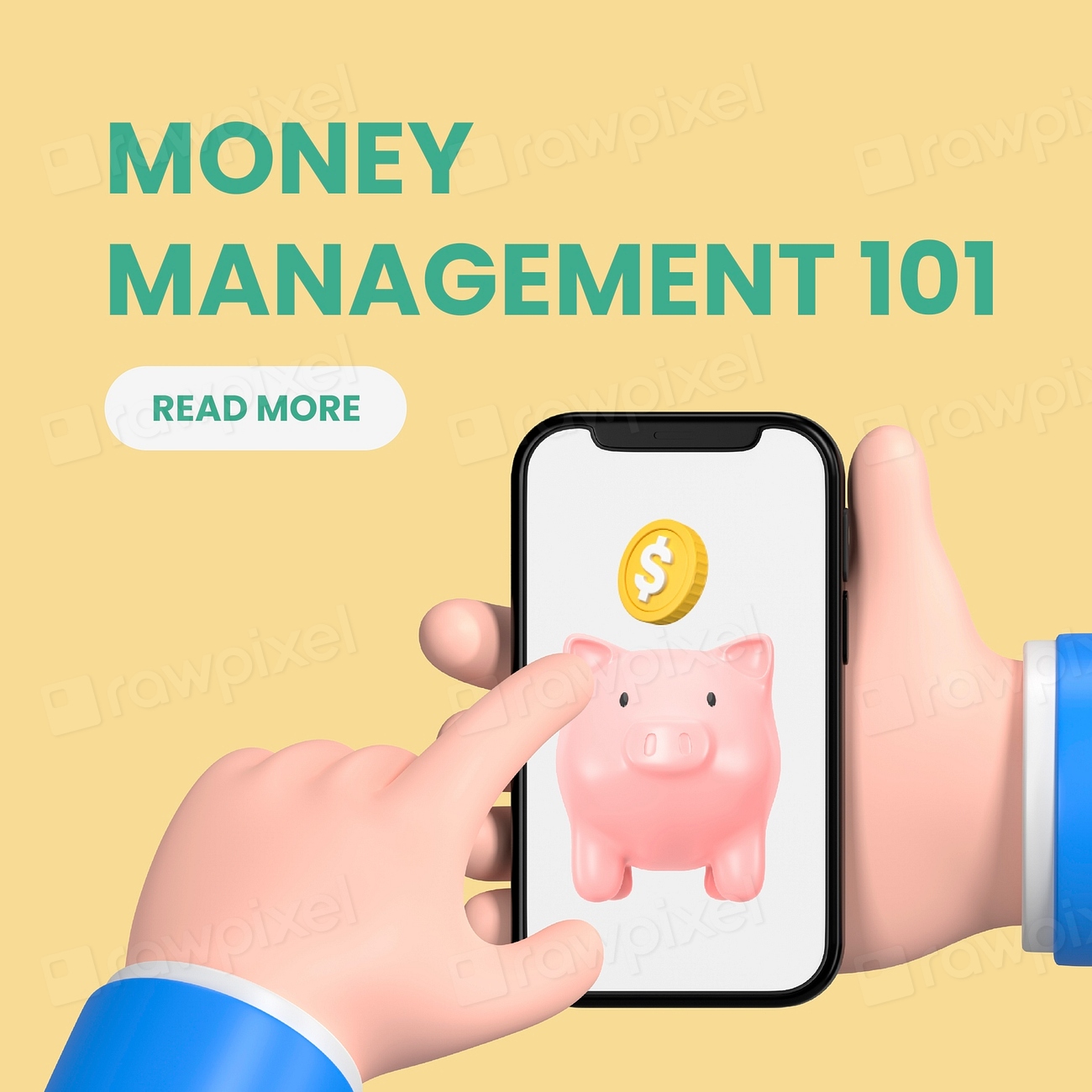 Banking 3D Facebook ad template, | Premium Vector Template - rawpixel