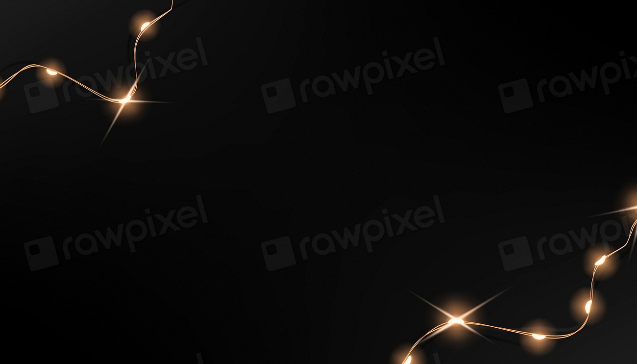 Black fairy lights border background | Premium Photo - rawpixel