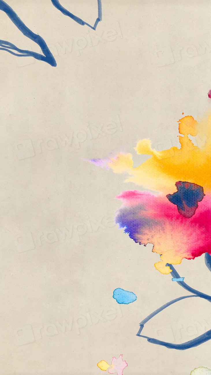 Flower illustration, paper textured iPhone | Free Photo - rawpixel