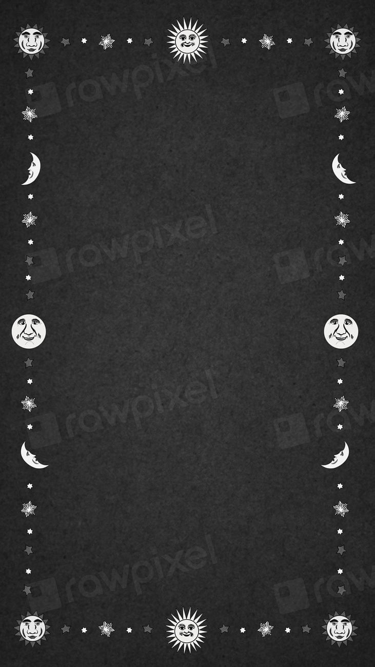 Sun moon frame iPhone wallpaper | Premium Photo - rawpixel