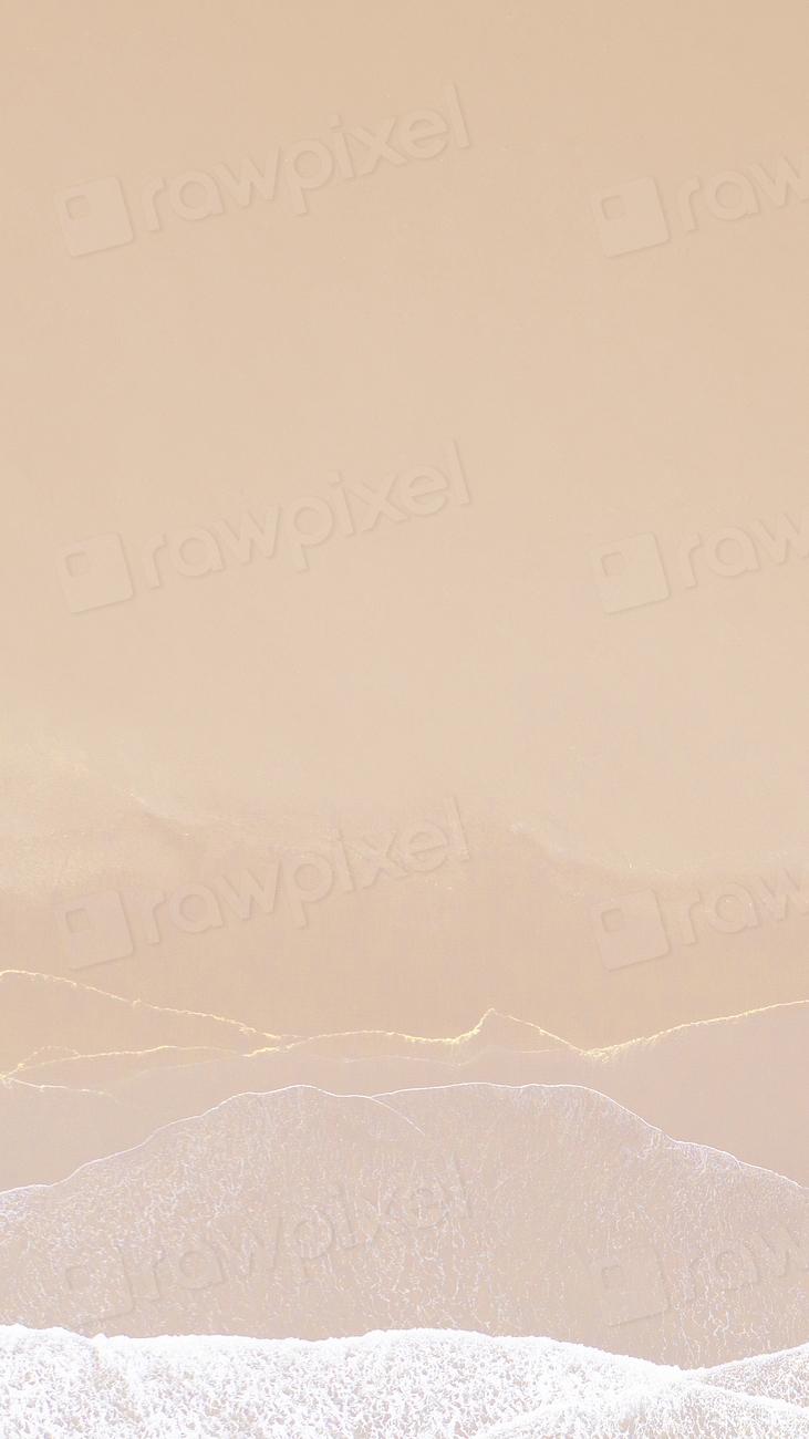 Sand beach iPhone wallpaper, beige | Free Photo - rawpixel
