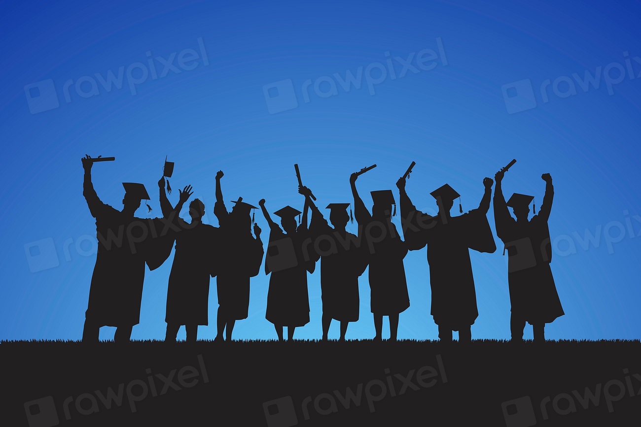 Illustration of university graduates vector | Premium Vector - rawpixel