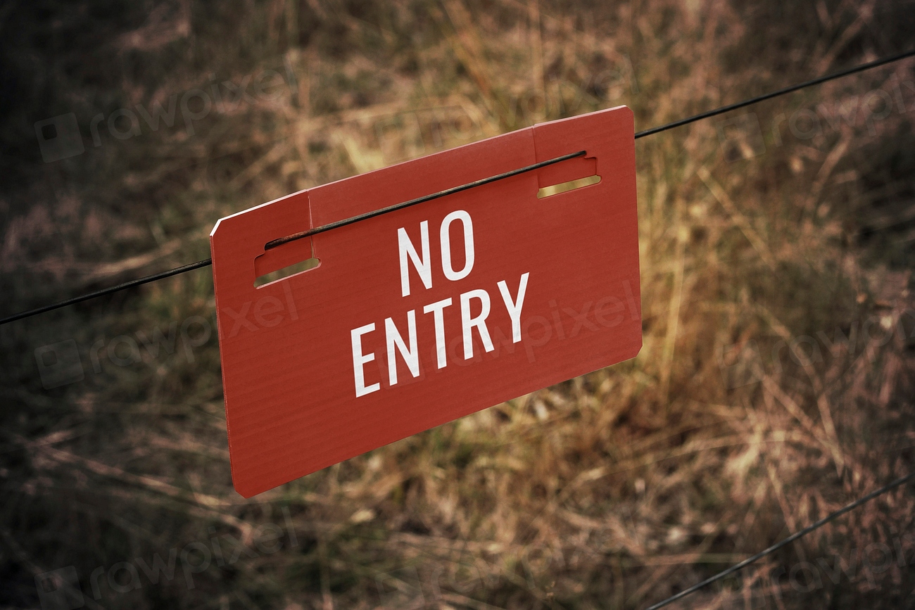 Hanging warning sign mockup psd | Premium PSD Mockup - rawpixel