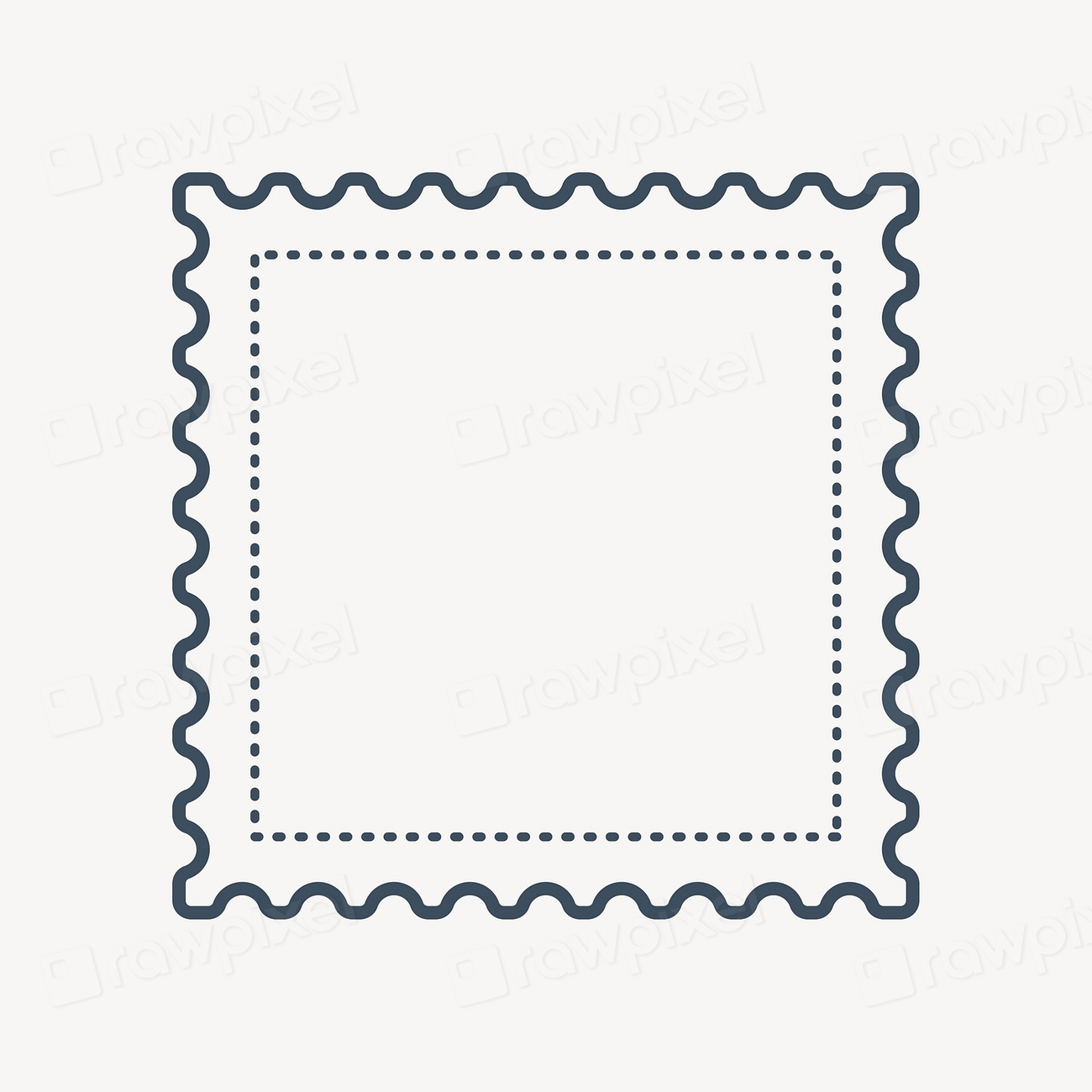 Square postage stamp vector | Free Vector - rawpixel