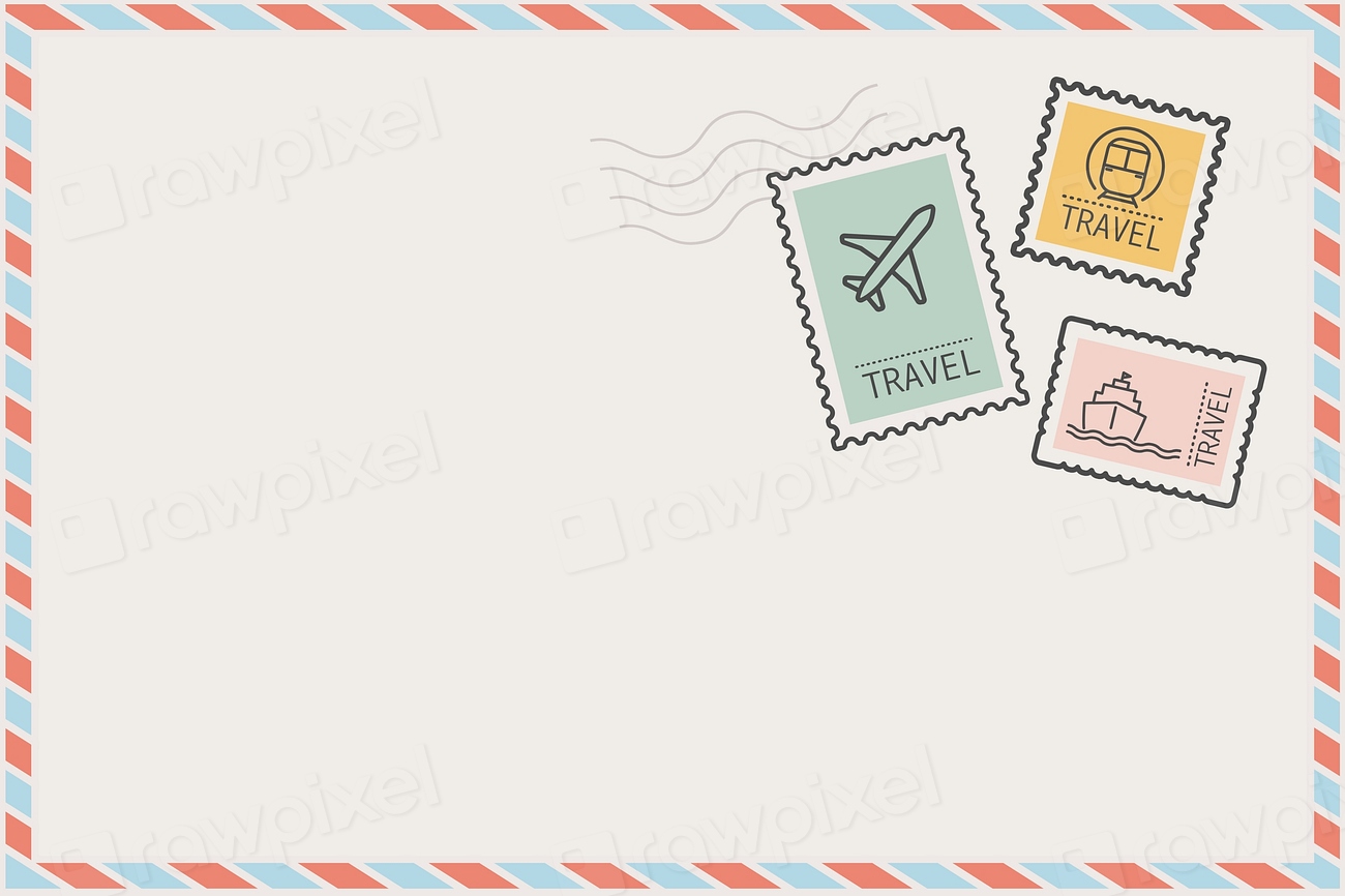 Colorful postal envelop border frame | Free Photo - rawpixel