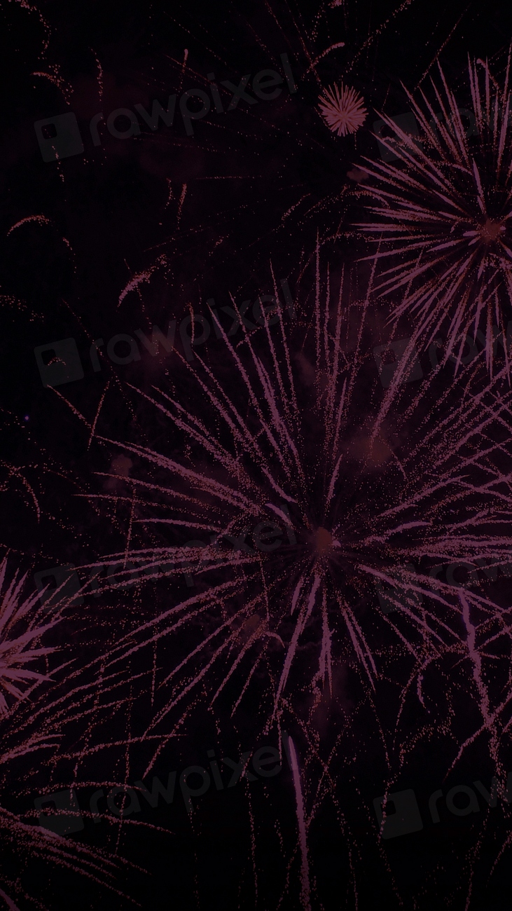 Pink fireworks iPhone wallpaper background | Free Photo Illustration ...